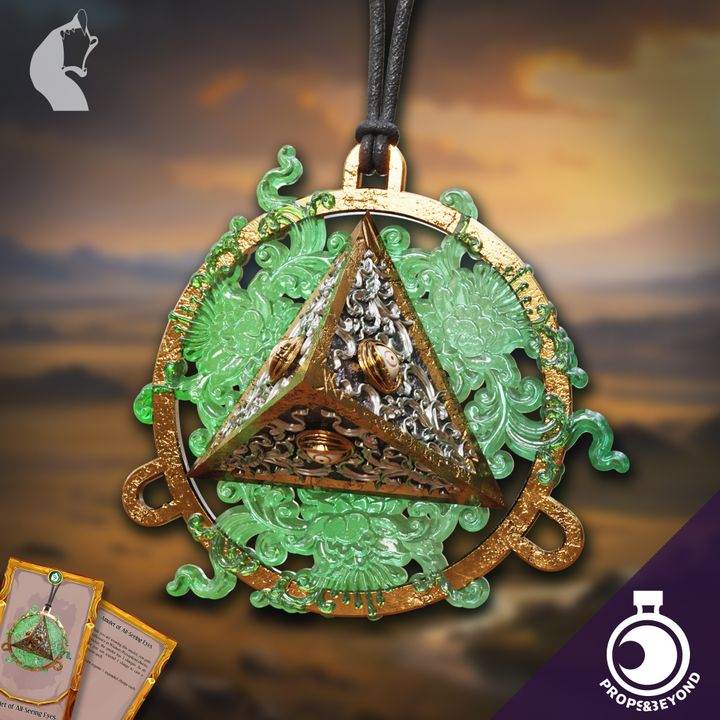 3D Printable Steppe Spirit Amulet by Props&Beyond